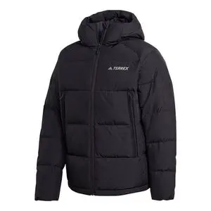 Adidas Padded Hooded Down Jacket - Black