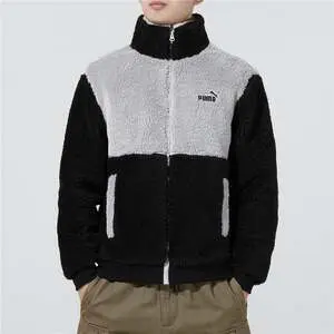 PUMA Sherpa Zip-up Jacket - Black