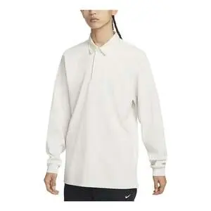 Nike Solo Swoosh Rugby Top - White