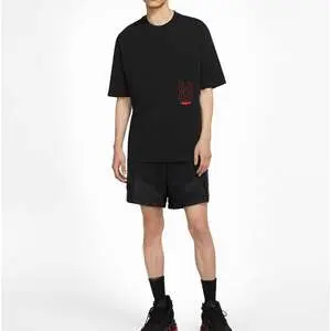 JORDAN 23 Enginereed Round Neck Short Sleeve - Black