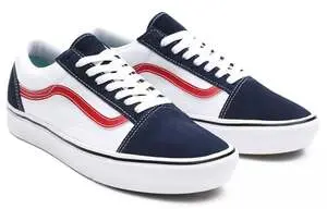 VANS Old Skool Comfycush Sneakers - White/red/blue