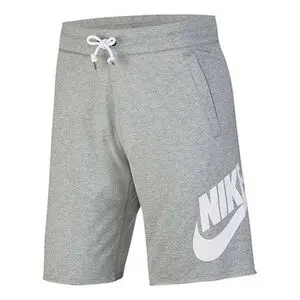Nike Athletic Shorts With Logo - Grey