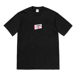 Supreme Fw18 Ludens Tee Cherry Candy Box Printing Short Sleeve - Black