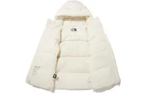 The North Face Logo Puffer Jacket - White