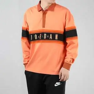 JORDAN Air Long Sleeve Collared Polo Shirt