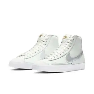 Nike Blazer Mid '77 High Top Sneakers - White/silver