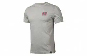 Nike Fc Barcelona Subject Printing Round Neck Short Sleeve Gray