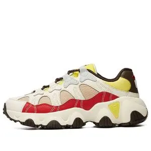 FILA Jagger Low Top Athletic Sneakers - White/red/yellow