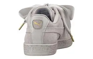 PUMA Suede Heart Satin Low Top Sneakers - Grey