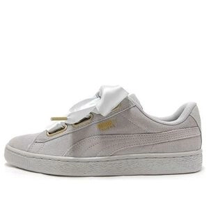 PUMA Suede Heart Satin Low Top Sneakers - Grey