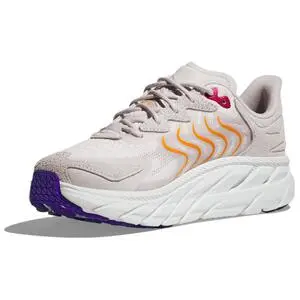 Hoka One One Vibrant Bloom Clifton Ls Sneakers - Grey/orange