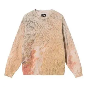 StÜssy Wings Print Sweater - Tan/multi-color
