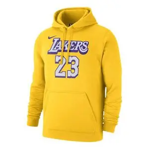 Nike Lakers Lebron James Pullover Hoodie - Yellow