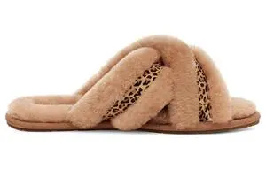 UGG Crossed Strap Slides - Chestnut