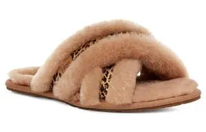 UGG Crossed Strap Slides - Chestnut