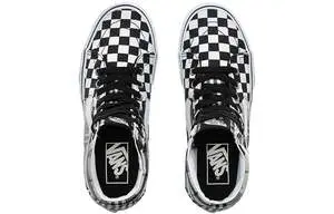 VANS Sk8-hi Platform Sneakers In Plaid Checkerboard - White