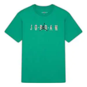 JORDAN Dna Printing Alphabet Large Logo Short Sleeve Green - Default Color