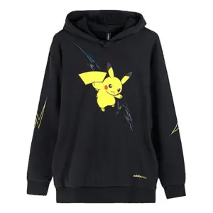 Adidas Hooded Sweatshirt With Pikachu Graphic - Black