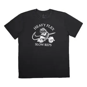 Nike Solid Color Pattern Cartoon Printing Training Short Sleeve Black T-shirt - Multi-color