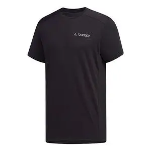 Adidas Adidas Xplr Act Ss T Casual Sports Round Neck Pullover Short Sleeve Black Black