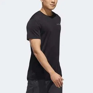 Adidas Xplr Act Ss T Casual Sports Round Neck Pullover Short Sleeve - Black