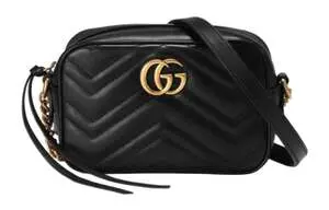 Gucci Gg Marmont Quilted Leather Messenger Bag - Black