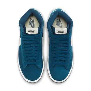 Nike Blazer Mid Vintage Suede Sneakers - Blue/white