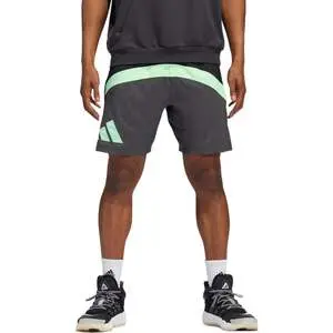 Adidas Galaxy Stripe Logo Straight Shorts - Black