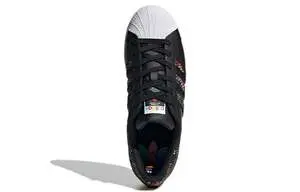 Adidas Superstar Floral Snakeskin Print Sneakers - Black