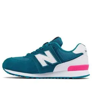 NEW BALANCE 574 "high Visibility Teal" Sneaker - White/blue