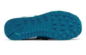 NEW BALANCE 574 "high Visibility Teal" Sneaker - White/blue