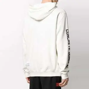 Heron Preston Popover Hoodie With Water Colours Print And Embroidery