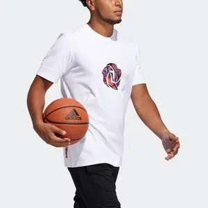 Adidas Mic Rose Tee Basketball Sports Short Sleeve
