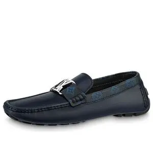 LOUIS VUITTON Monte Carlo Moccasin Shoes - Navy/silver/blue