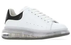 Alexander McQueen Oversized Sneaker With Clear Sole - White/black