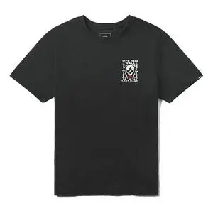 VANS Casual Sports Skeleton Printing Short Sleeve - Black