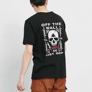 VANS Casual Sports Skeleton Printing Short Sleeve
