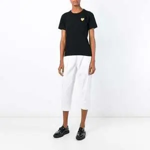 Play Comme Des Garcon Heart Logo T-shirt - Black