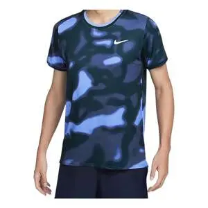 Nike Court Advantage Dri-fit T-shirt - Blue/white