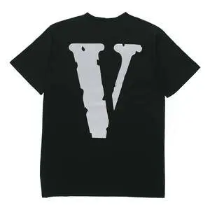 VLONE 3m Reflective Large Logo Short Sleeve Couple Style Black Gray - Grey