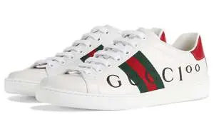 Gucci Ace 100 Print' Sneakers - White/green/red
