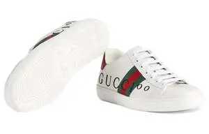 Gucci Ace 100 Print' Sneakers - White/green/red