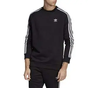 Adidas Originals 3-stripes Crewneck Sweatshirt - Black