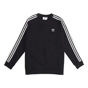 Adidas Originals 3-stripes Crewneck Sweatshirt - Black