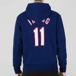 Nike Alphabet Numeric Printed Hooded Long Sleeve Top