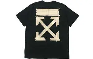 Off-White Tape Arrows Short Sleeve T-shirt - Black