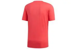 Adidas Logo Breathable Short Sleeve T-shirt - Red