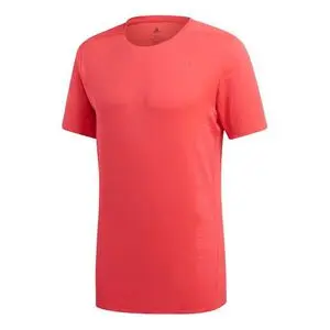 Adidas Logo Breathable Short Sleeve T-shirt - Red