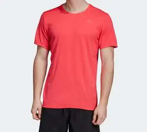 Adidas Logo Breathable Short Sleeve T-shirt - Red