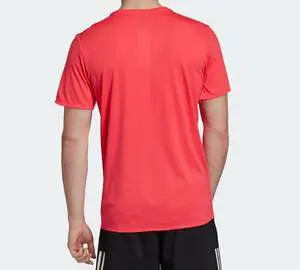 Adidas Logo Breathable Short Sleeve T-shirt - Red